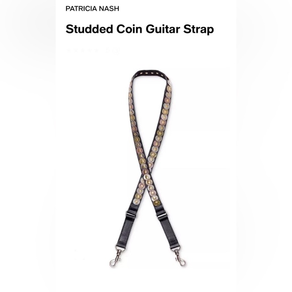 Patricia Nash | Accessories | Patricia Nash Coin Guitar Strap Black ...